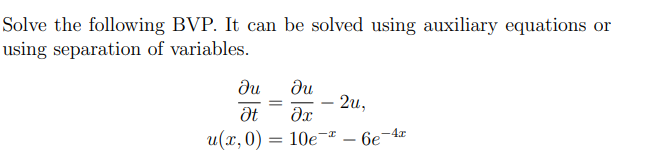 Solved Solve the following BVP. ﻿It can be solved using | Chegg.com