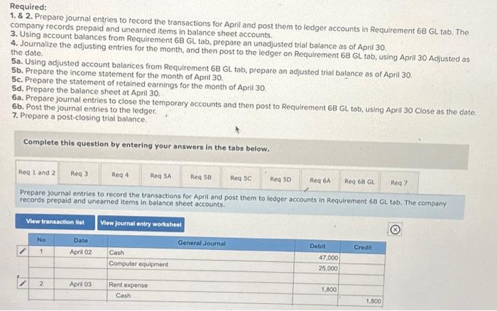 Solved Problem 3-5A (Algo) Applying the accounting cycle LO | Chegg.com