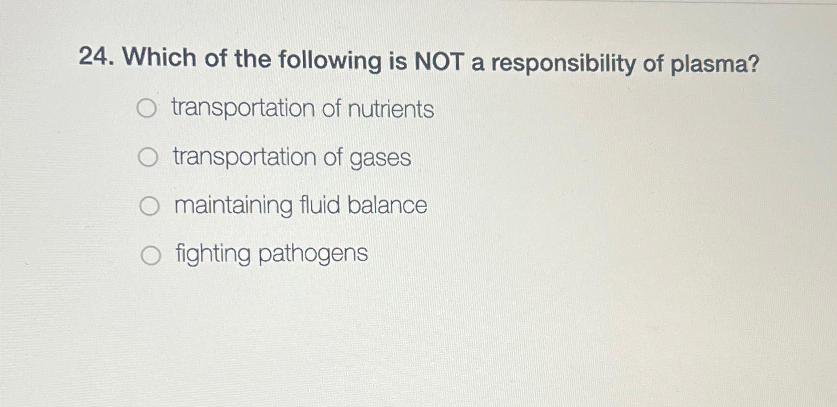 Solved Which of the following is NOT a responsibility of | Chegg.com