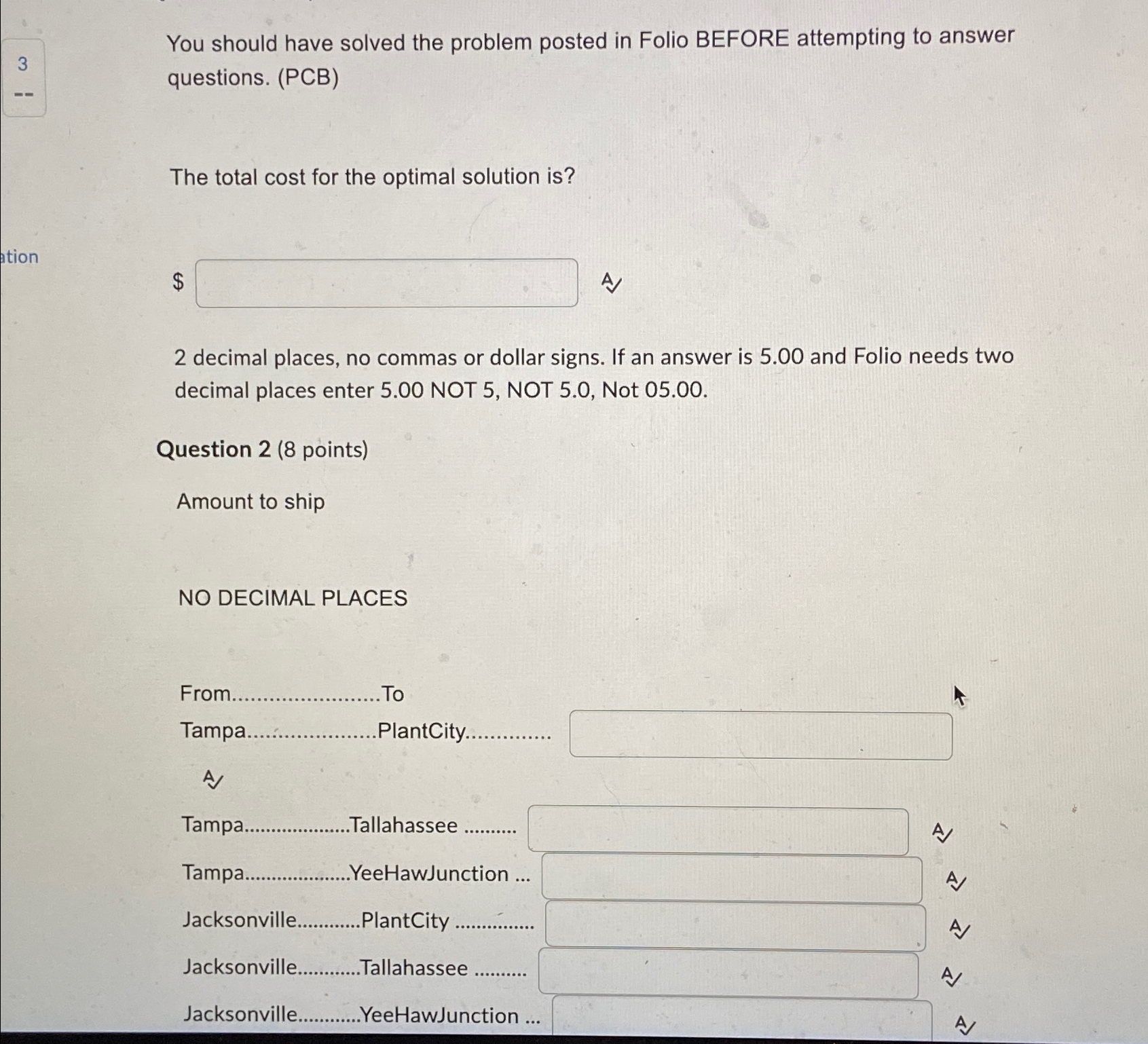 Solved You should have solved the problem posted in Folio | Chegg.com