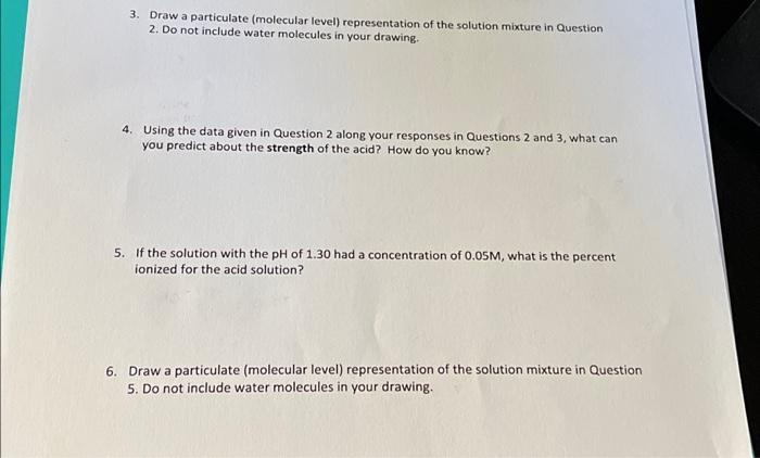 3 Draw A Particulate Molecular Level