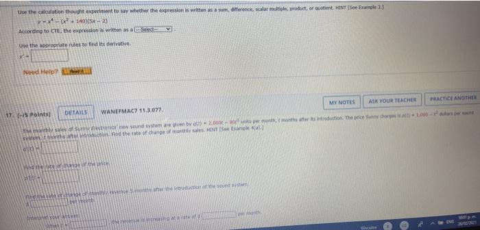 Solved Use the calculation thought experiment to say whether | Chegg.com