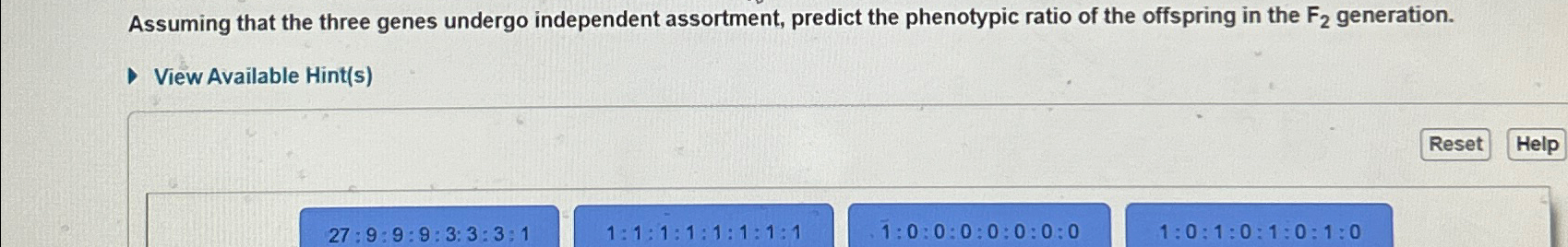 Solved Assuming that the three genes undergo independent | Chegg.com
