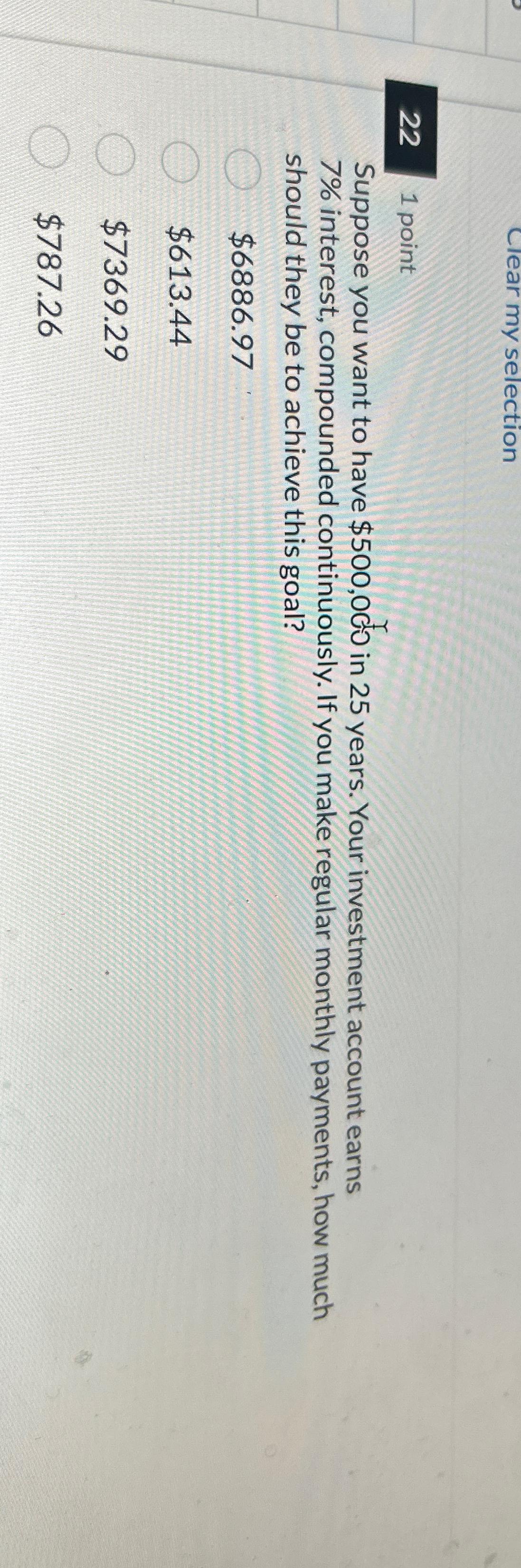 Solved 221 ﻿pointSuppose you want to have $500,060 ﻿in 25 | Chegg.com