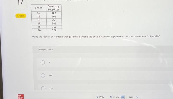 Solved Using the regular percentage change formula, what is | Chegg.com