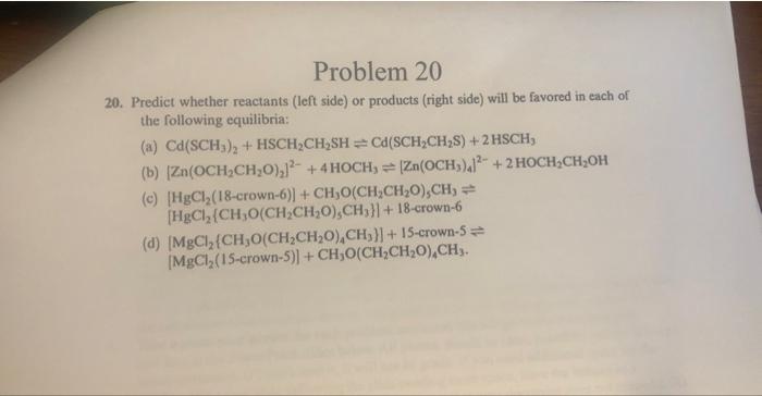 Solved 0. Predict whether reactants (left side) or products | Chegg.com