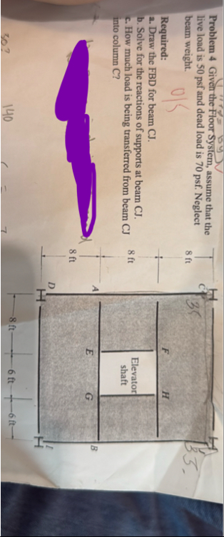 Solved Problem 4 ﻿Given the Floor System, assume that the | Chegg.com