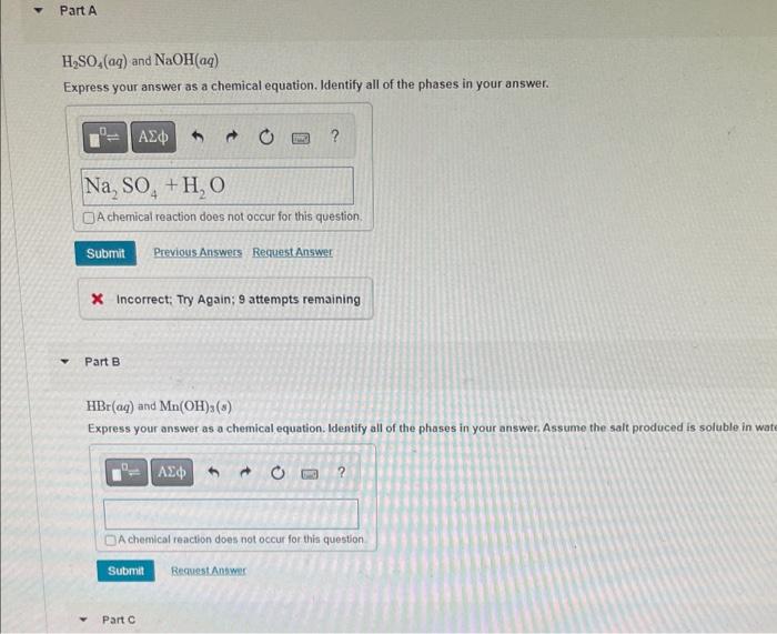 Solved lassify the following unbalanced chemical reactions | Chegg.com