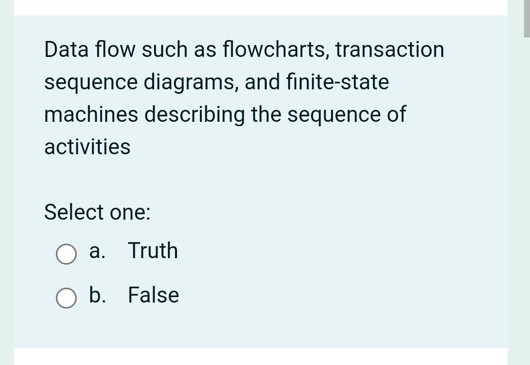 Solved Data flow such as flowcharts, transaction sequence | Chegg.com