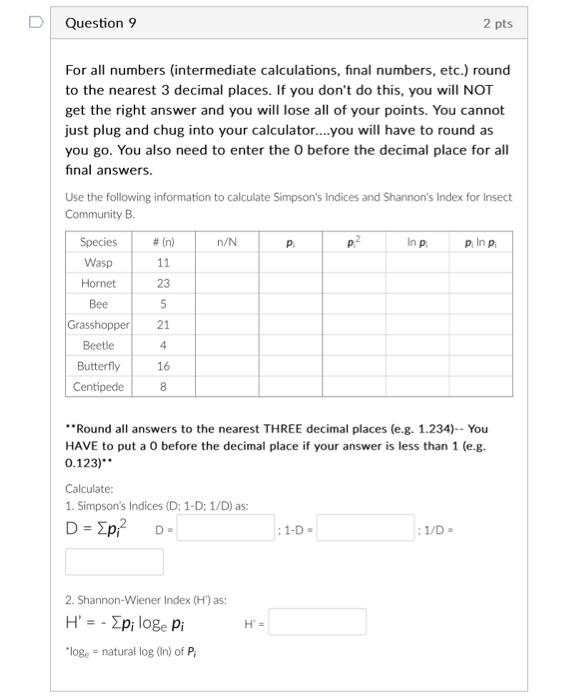 Solved For all numbers (intermediate calculations, final | Chegg.com