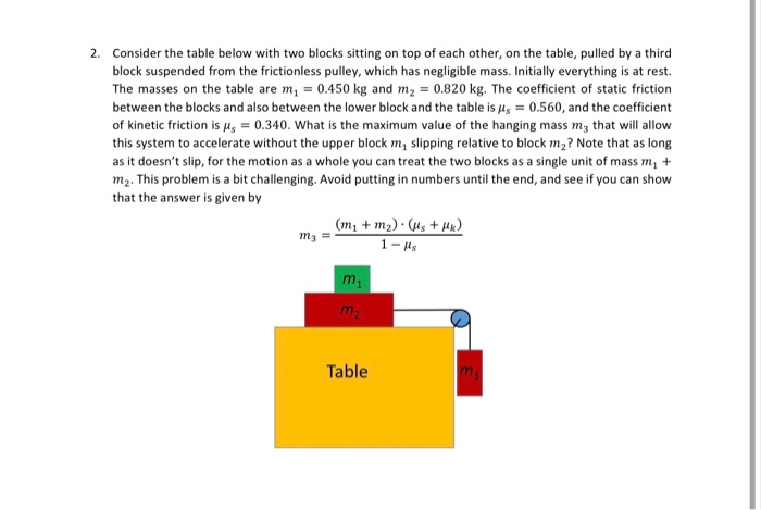 Solved 1. Consider the table below with a block on the table | Chegg.com