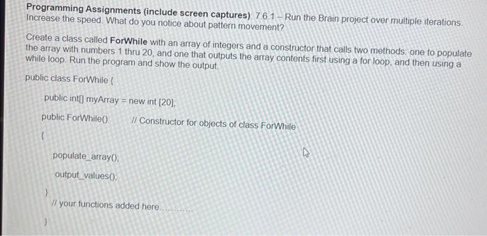 Solved Programming Assignments Include Screen Captures 
