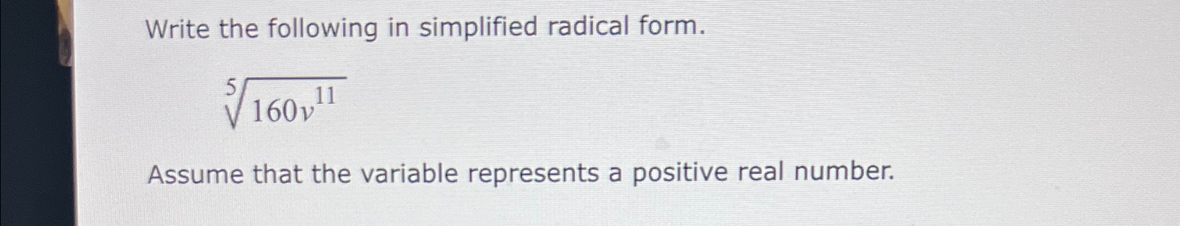 Solved Write the following in simplified radical | Chegg.com
