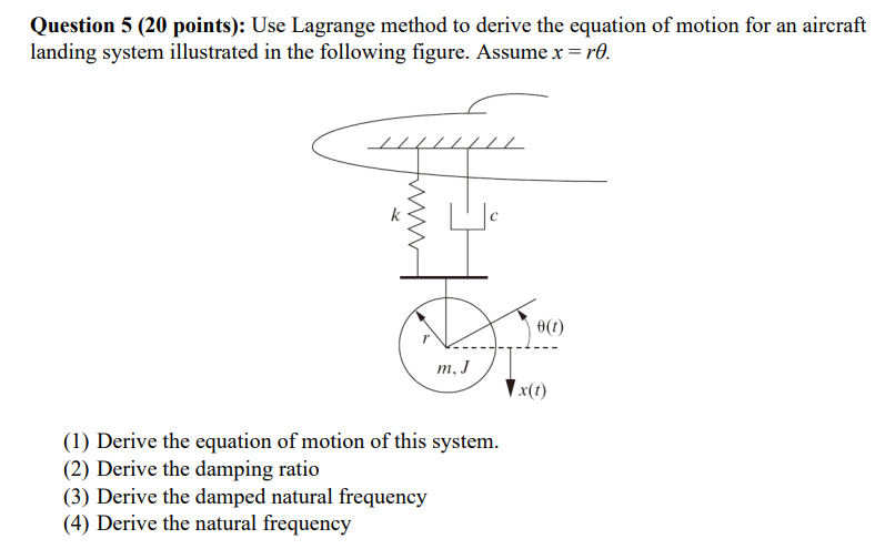 Solved Question 5 (20 ﻿points): Use Lagrange method to | Chegg.com