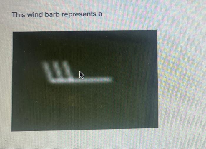 Solved This wind barb represents a Multiple Choice 15-knot, | Chegg.com Solved This wind barb represents a Multiple Choice 15-knot, | Chegg.com