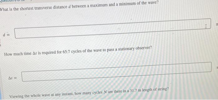 Solved What is the shortest transverse distance d between a | Chegg.com