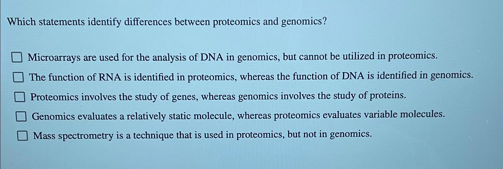 Solved Which statements identify differences between | Chegg.com