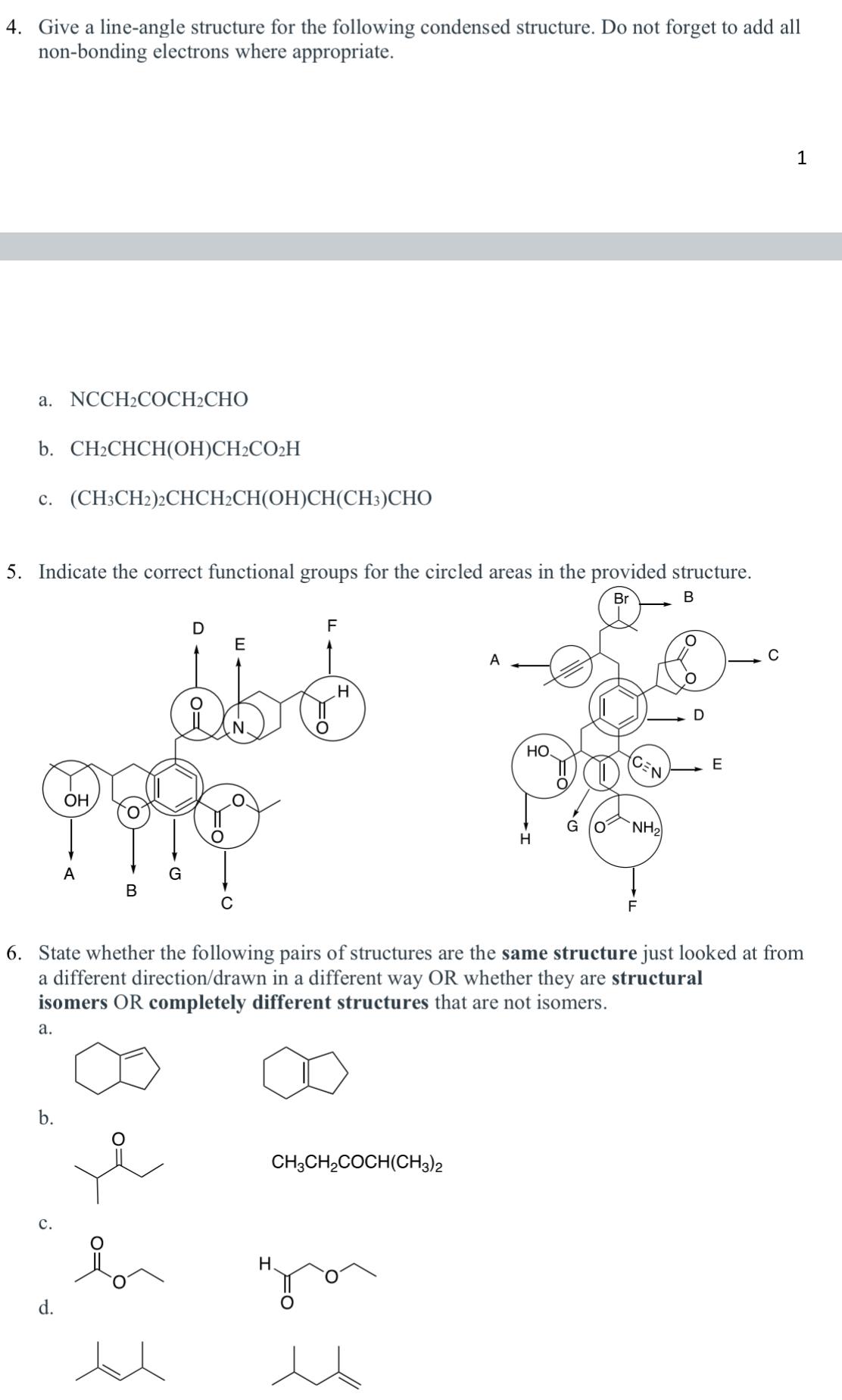 Solved Give a line-angle structure for the following | Chegg.com