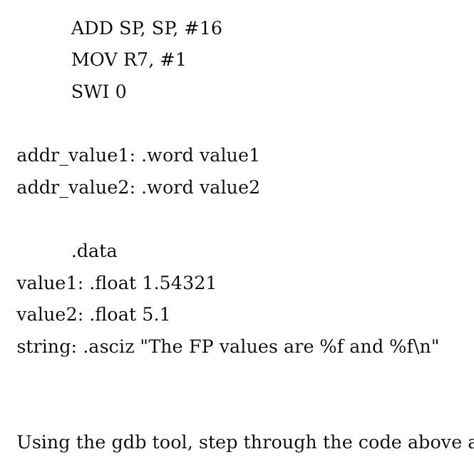 Solved Please Write Show And Explain Code In Arm Assembly