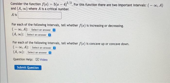 Solved Consider the function f(x)=12x5+45x4−80x3+2 f(x) has | Chegg.com