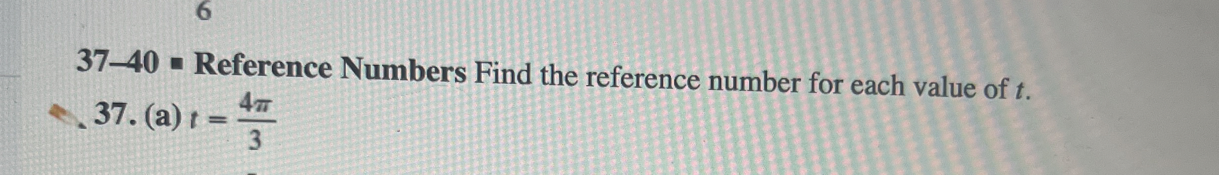 Solved 37-40 = ﻿Reference Numbers Find the reference number | Chegg.com