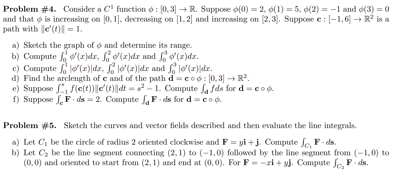 Solved Problem #5. ﻿Sketch the curves and vector fields | Chegg.com