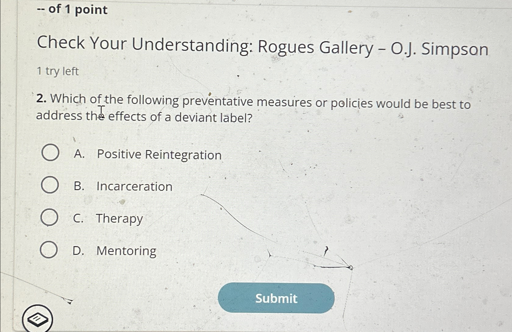 Solved -- ﻿of 1 ﻿pointCheck Your Understanding: Rogues | Chegg.com