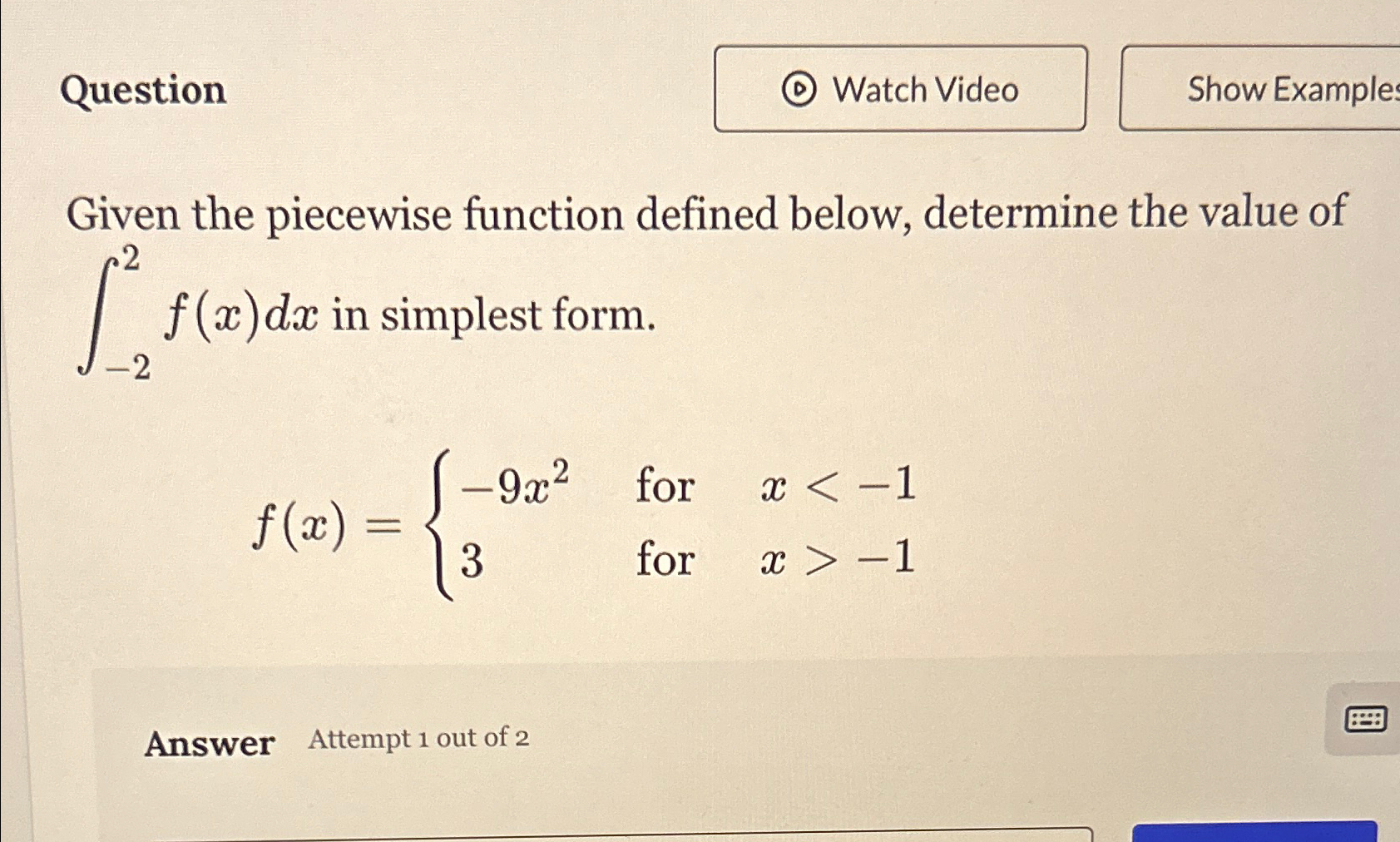 Solved QuestionGiven the piecewise function defined below, | Chegg.com