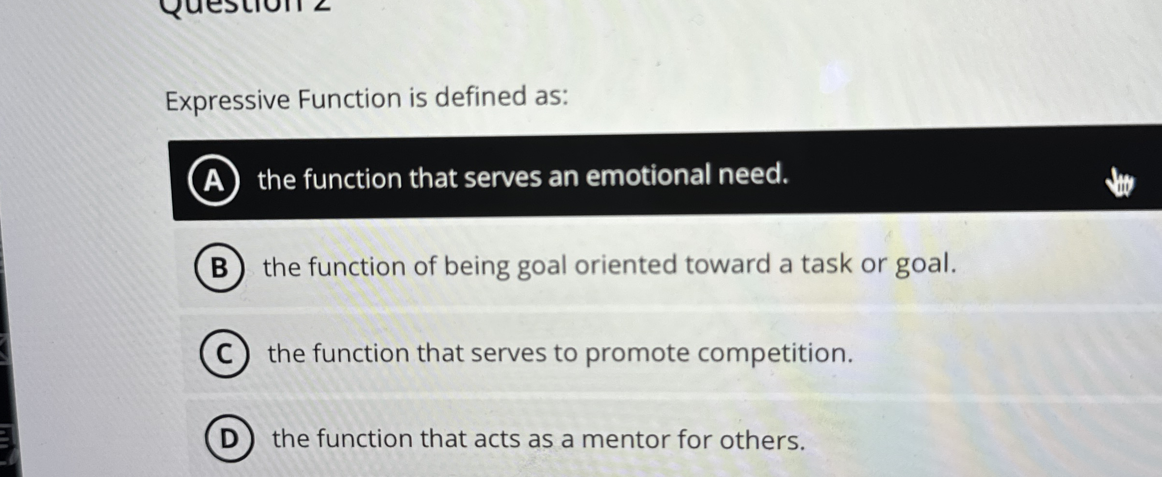 Solved Expressive Function is defined as:A the function that | Chegg.com