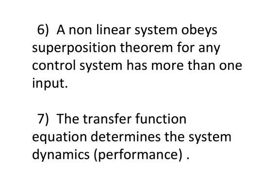 Solved 6) A non linear system obeys superposition theorem | Chegg.com