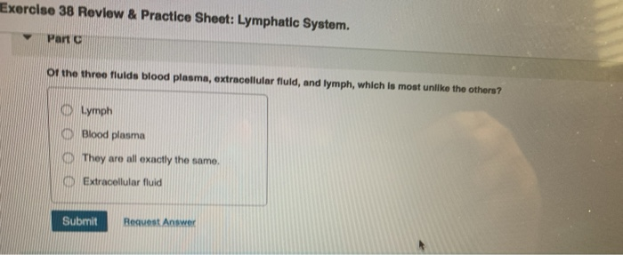 Solved excercise 38 Review & practice sheet:lymphatic | Chegg.com
