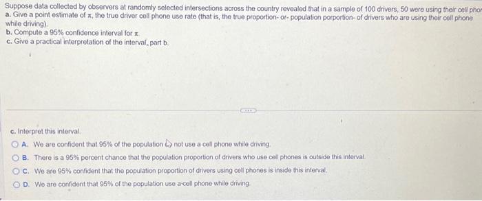 Solved Suppose data collected by observers at randomly | Chegg.com