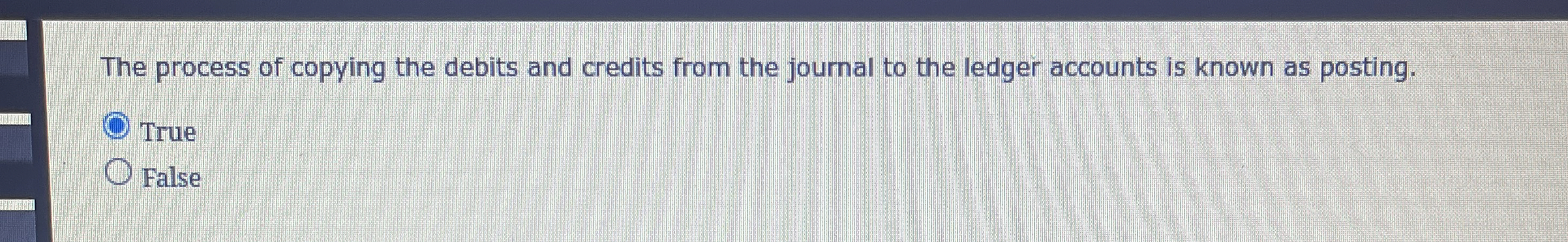 Solved The proThe process of copying the debits and credits | Chegg.com