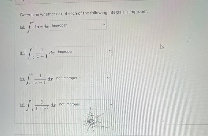 Solved Determine whether or not each of the following | Chegg.com