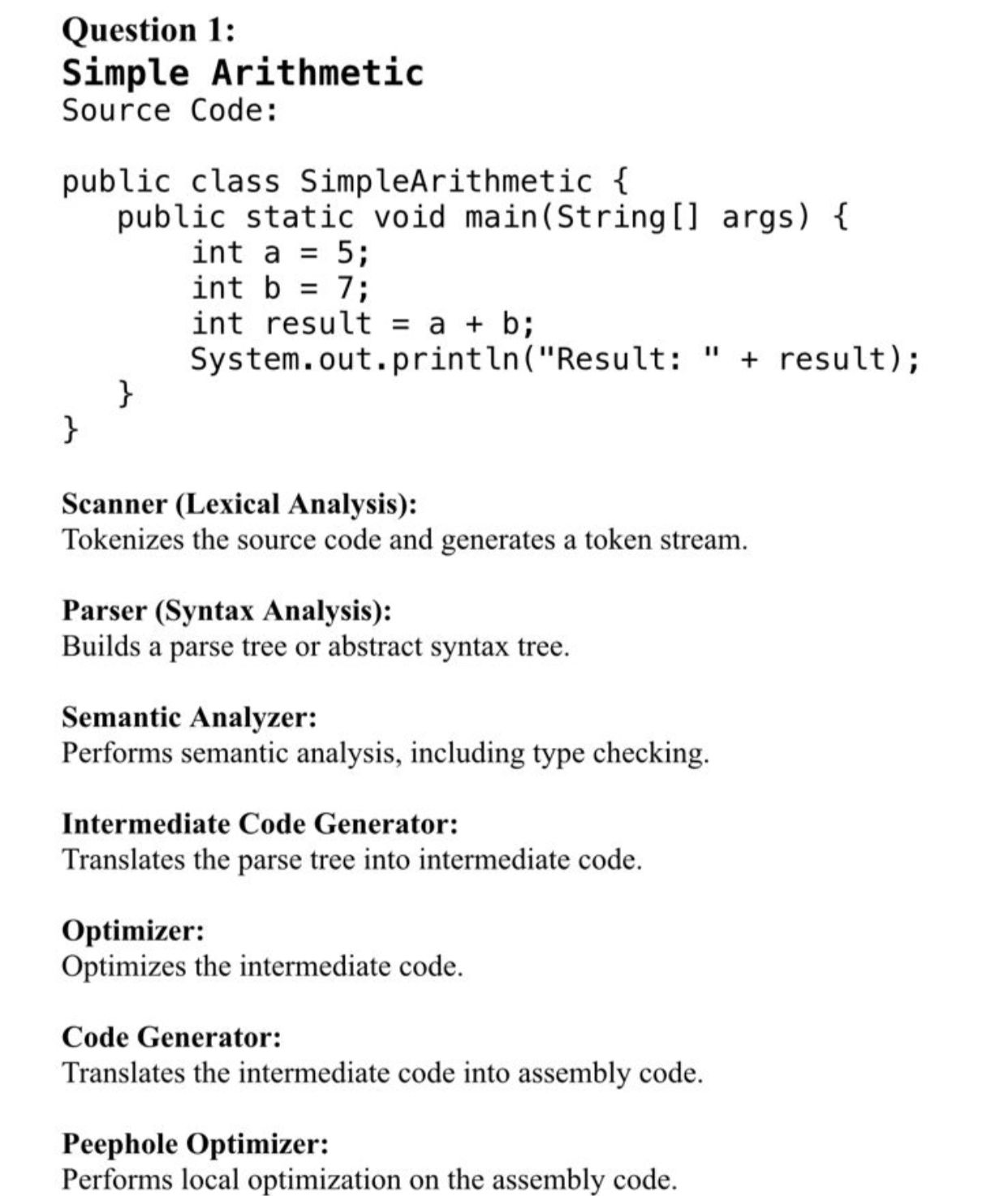 Solved simple Arithemetic Scanner (Lexical | Chegg.com