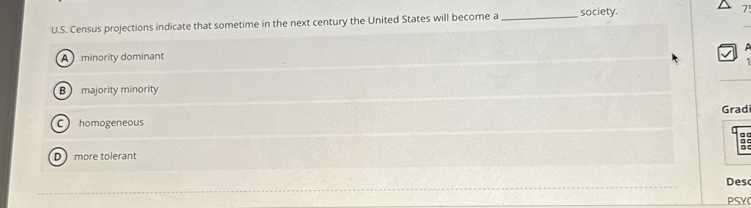 Solved U.S. ﻿Census projections indicate that sometime in | Chegg.com
