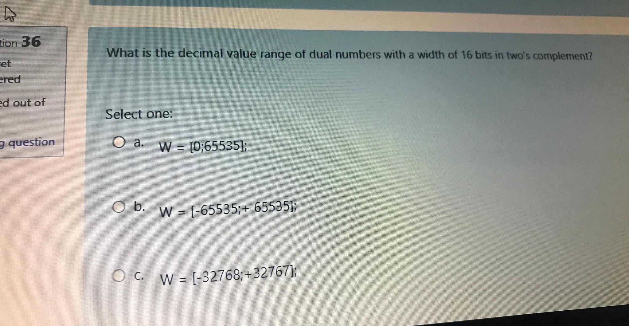 Solved What is the decimal value range of dual numbers with | Chegg.com