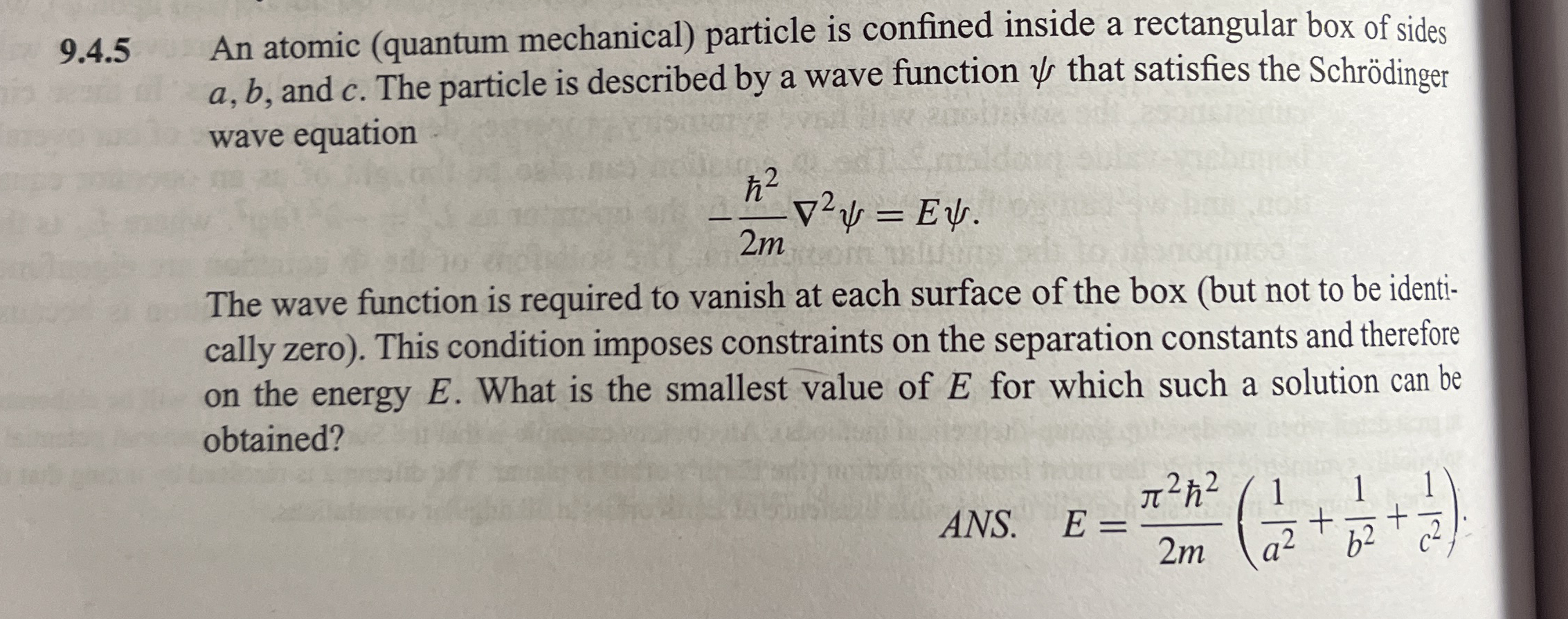Solved 9.4.5 ﻿An atomic (quantum mechanical) ﻿particle is | Chegg.com