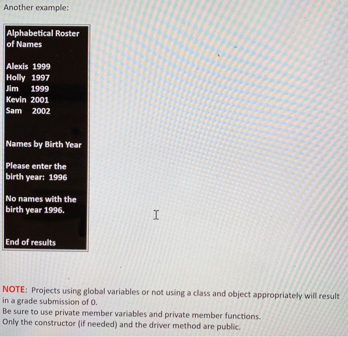 Solved Using Oop Write A C Program That Will Read In A