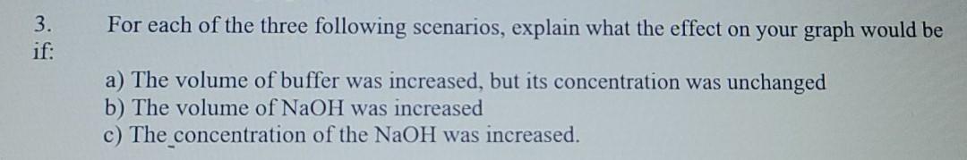 Solved help with question 3,here are the reagents and graph | Chegg.com