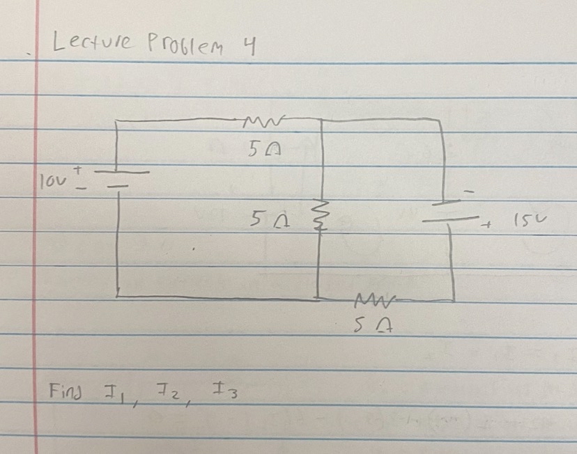 Solved Lecture Problem 4Find I1,I2,I3 | Chegg.com
