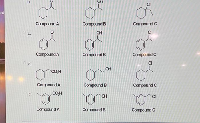 Solved (-t) 2,4-DNP a. Compound A Compound B Compound C b. | Chegg.com