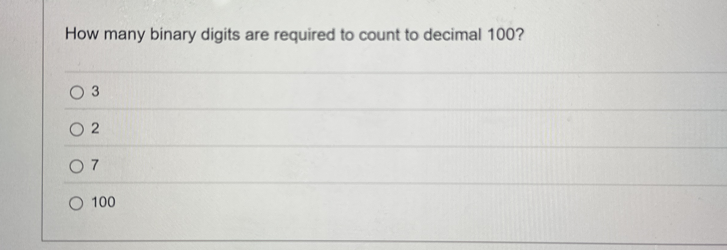 How many binary digits are required to count to | Chegg.com