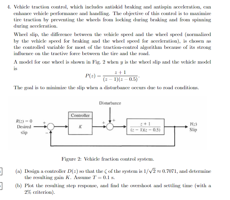 Solved Vehicle traction control, which includes antiskid | Chegg.com