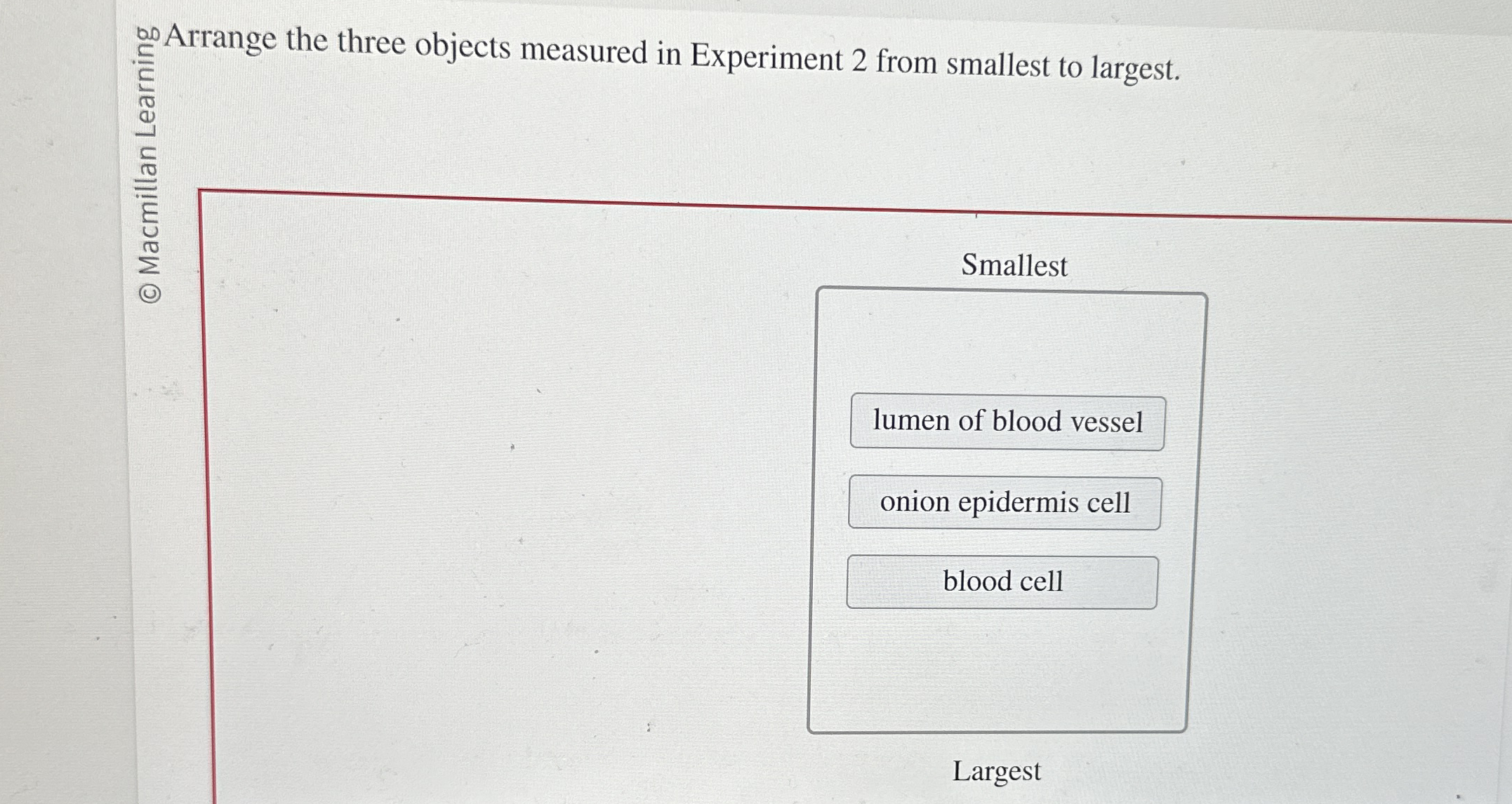 Solved ????∼ ﻿Arrange the three objects measured in | Chegg.com