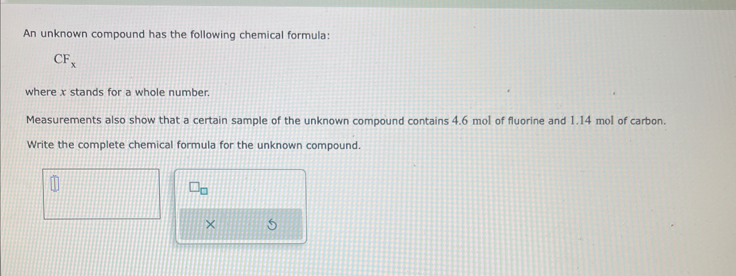 An unknown compound has the following chemical | Chegg.com