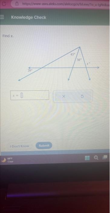 Solved Find x. | Chegg.com