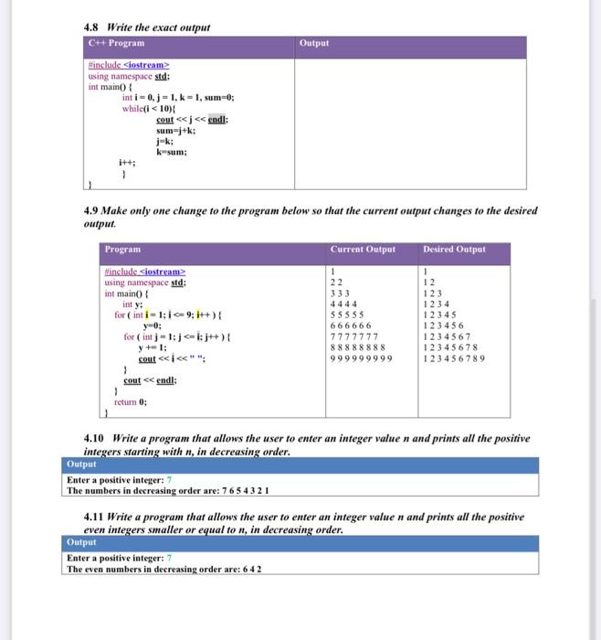 Solved REPETITION STATEMENTS 4.1 Which of the following is a | Chegg.com