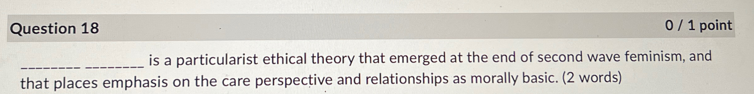 Solved Question 1801 ﻿pointq, ﻿is a particularist ethical | Chegg.com