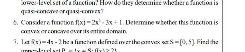 Solved lower-level set of a function? How do they determine | Chegg.com